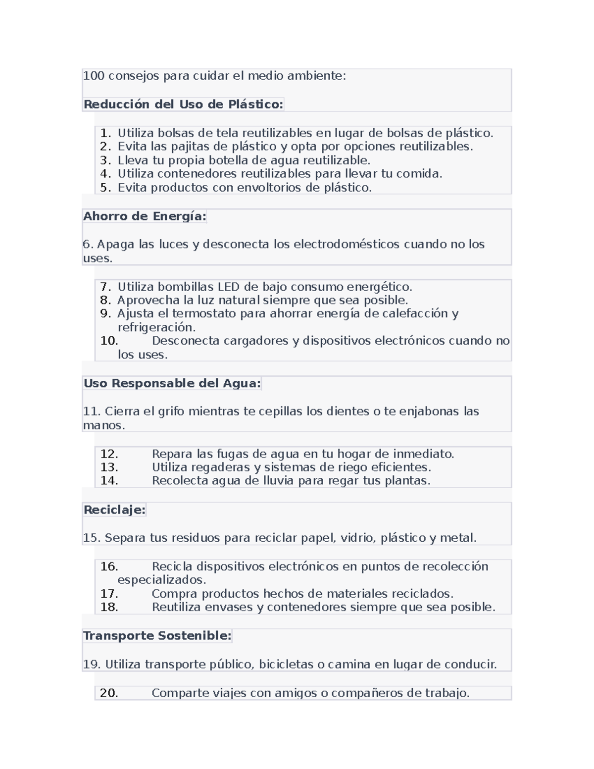 100 consejos para cuidar el medio ambiente - 100 consejos para cuidar ...