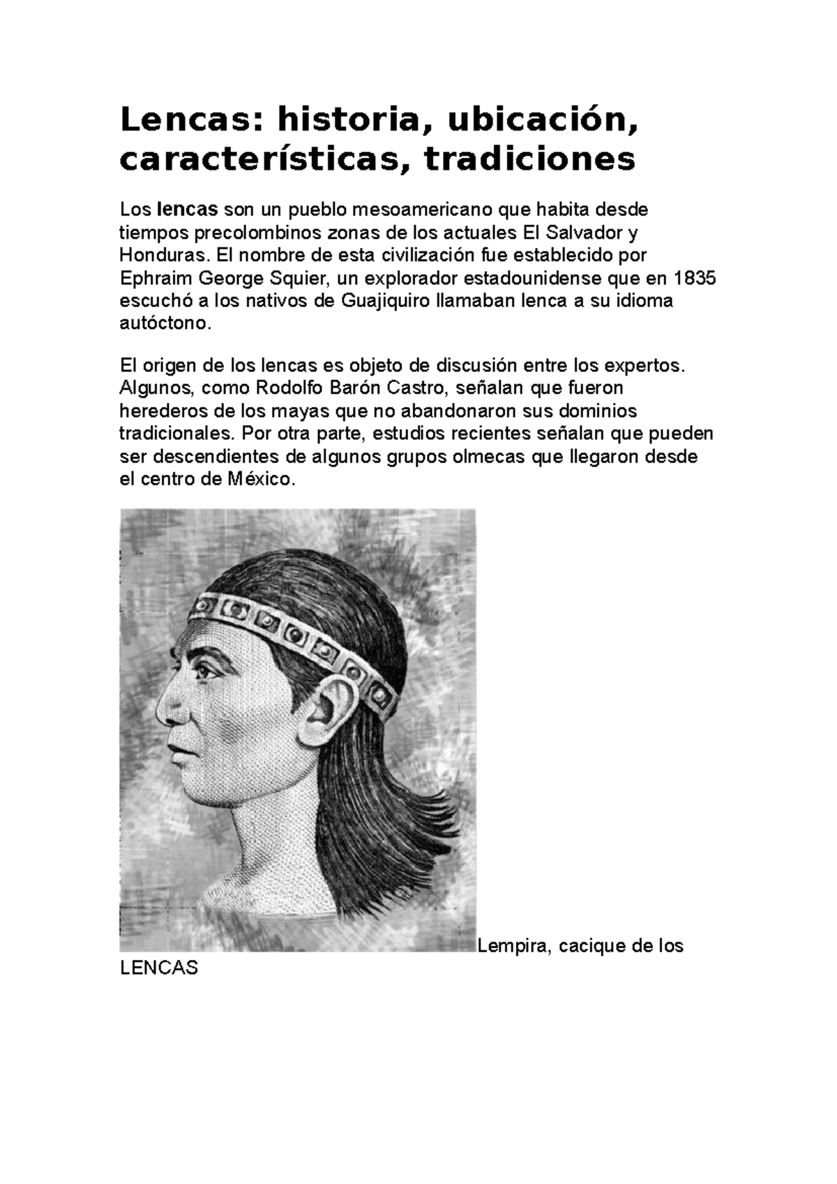 Lencas Analisis - Lencas: historia, ubicación, características ...