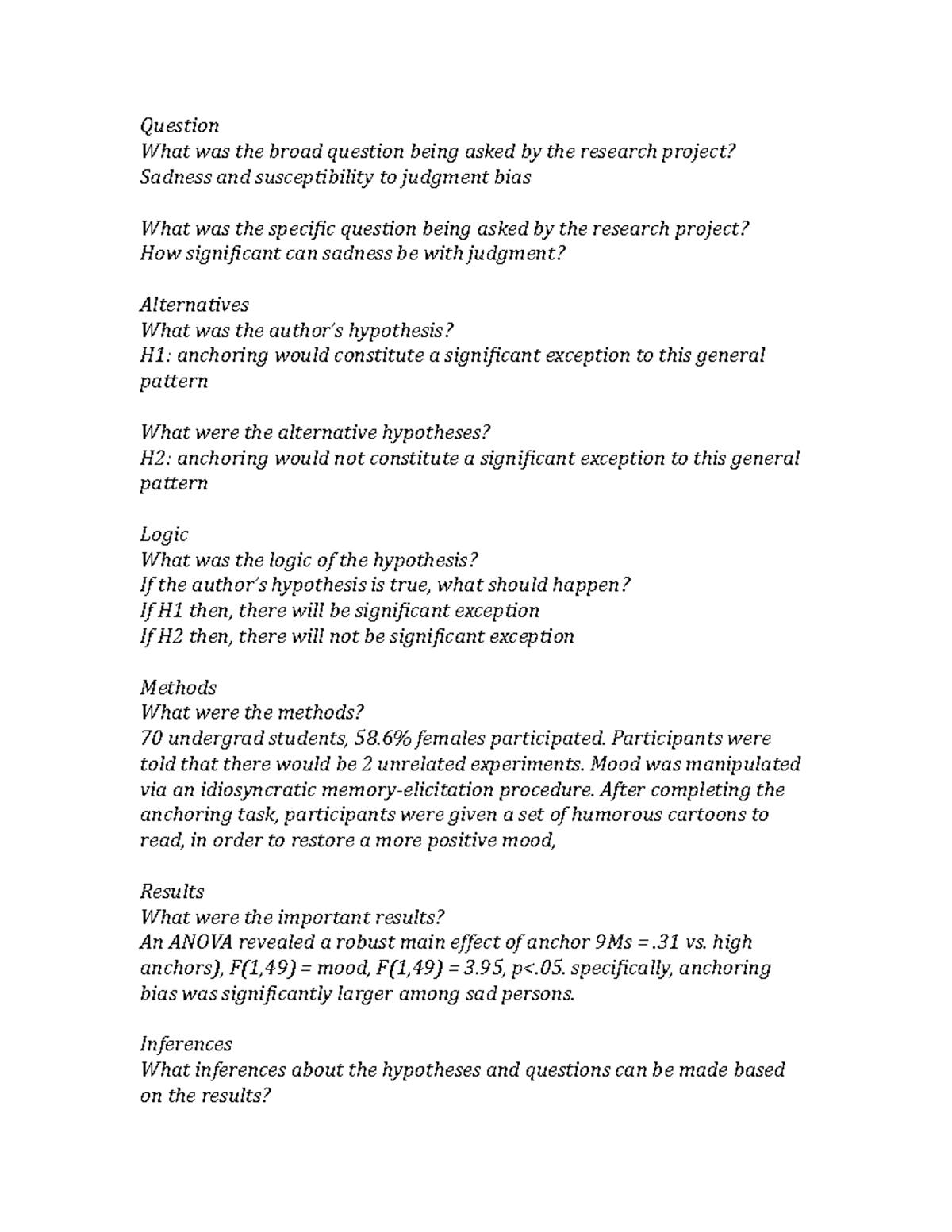 Qalmri-1 - Required assignments due every week - Question What was the ...