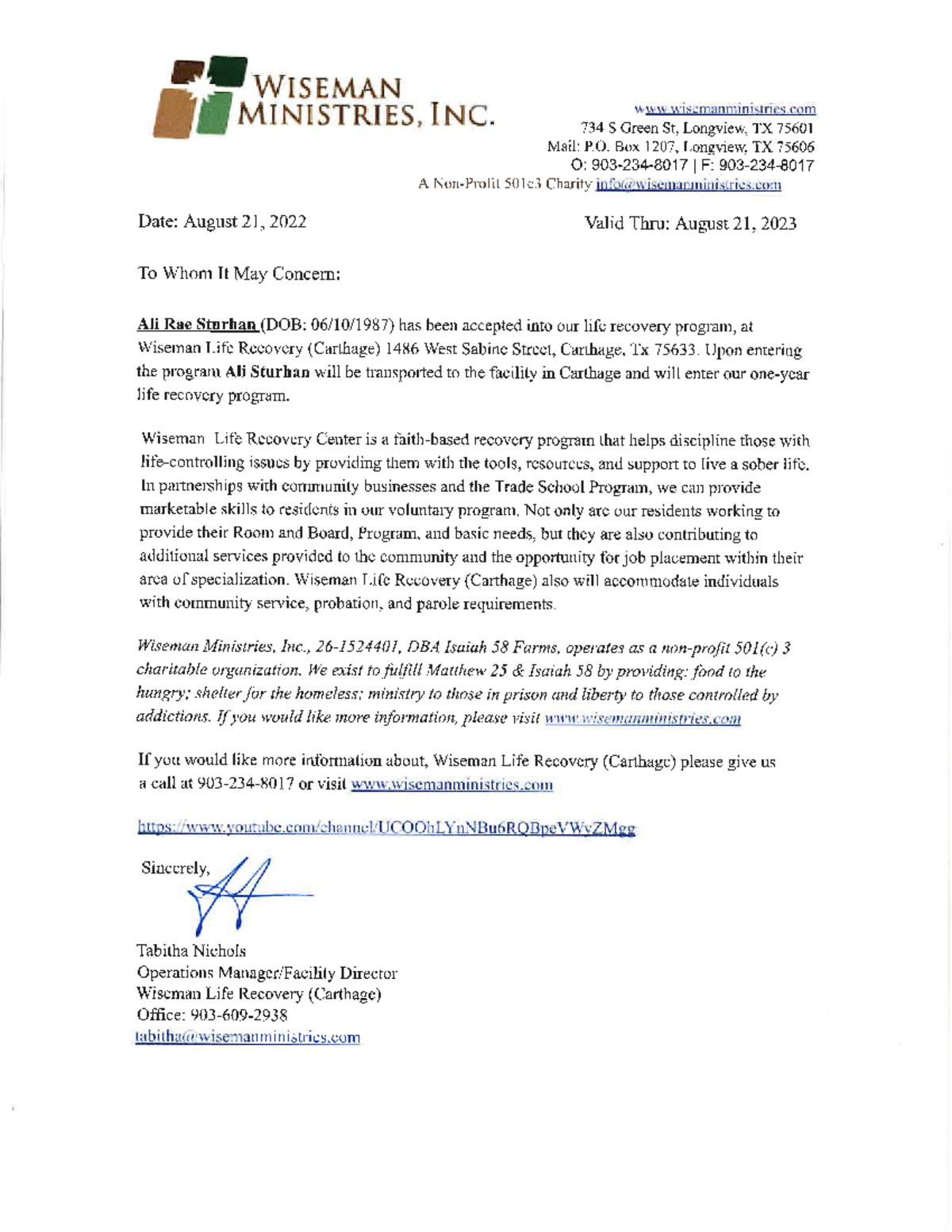 20220825140628 - Interview with a Person in Recovery Assignment - COUC ...