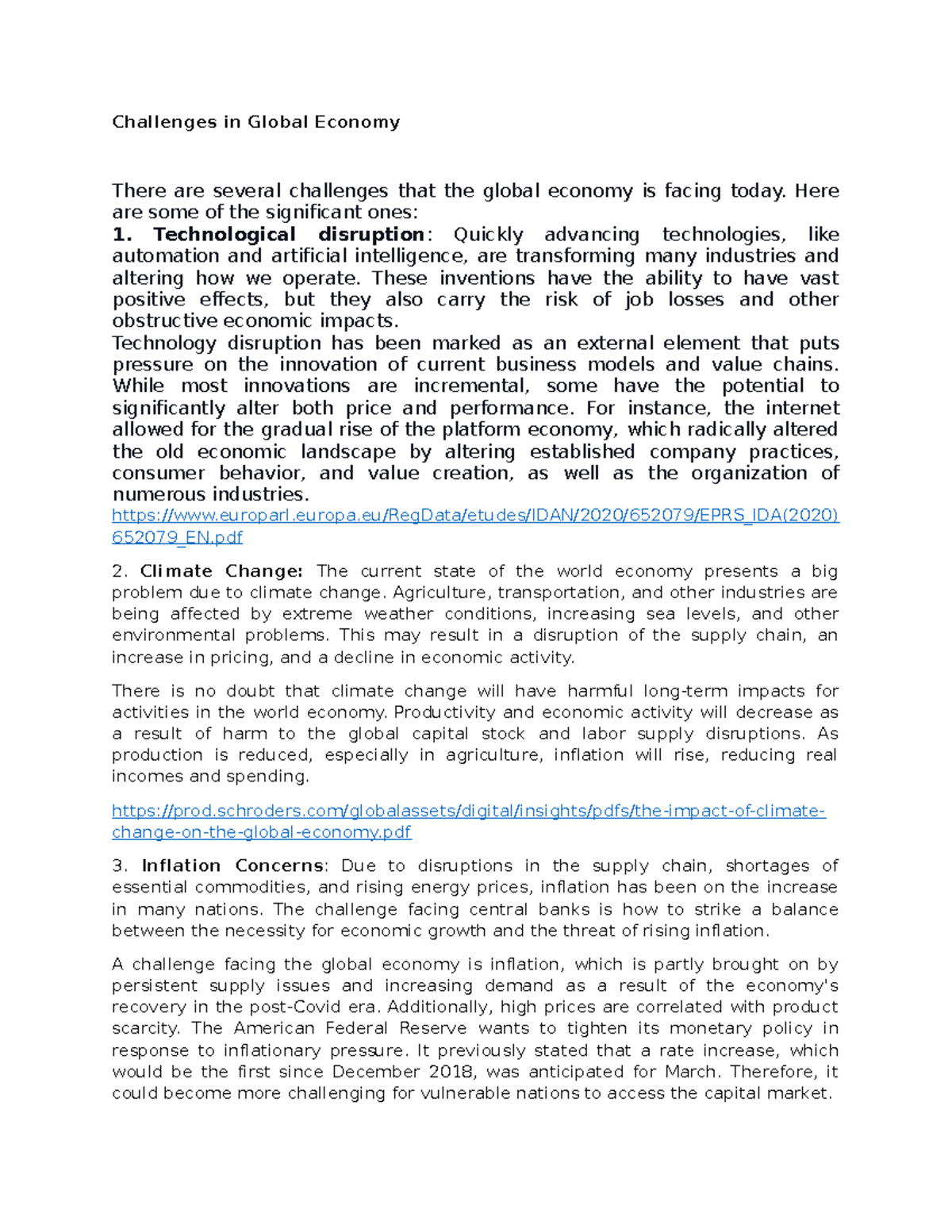 Challenges-in-Global-Economy Status-of-Global-Financial-Crisis-and ...