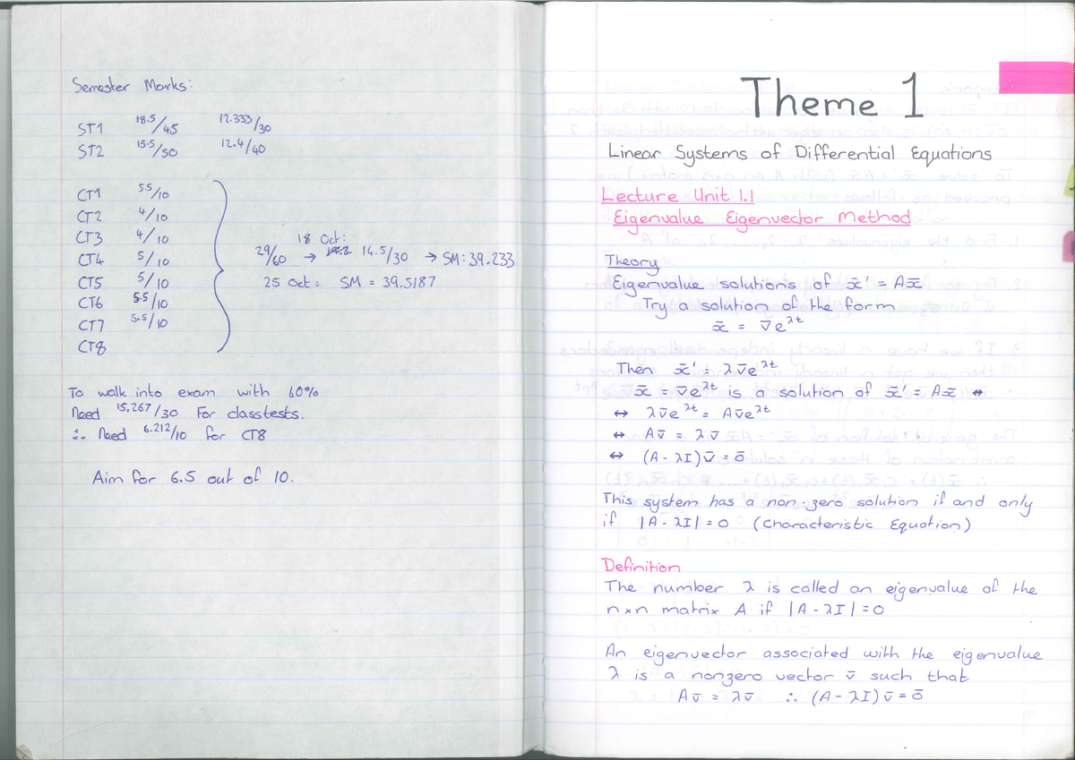 WTW 238 Handwritten notes - MTX 221 - Studocu