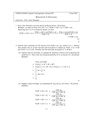 HW1 - HW1 - 11120IIS/500400 Applied Cryptography, Spring 2023 Due: 26 ...
