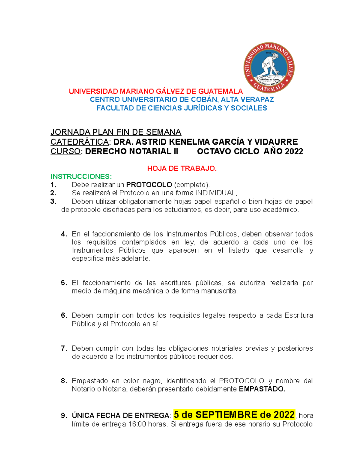 Guia para hacer protocolo - UNIVERSIDAD MARIANO GÁLVEZ DE GUATEMALA ...