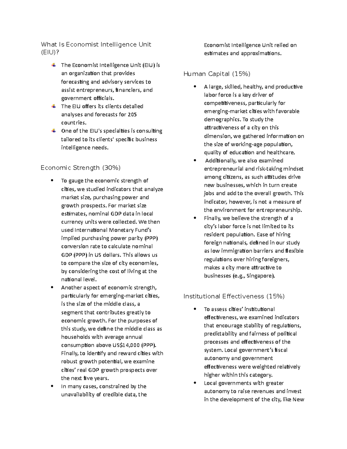What Is Economist Intelligence Unit - What Is Economist Intelligence ...
