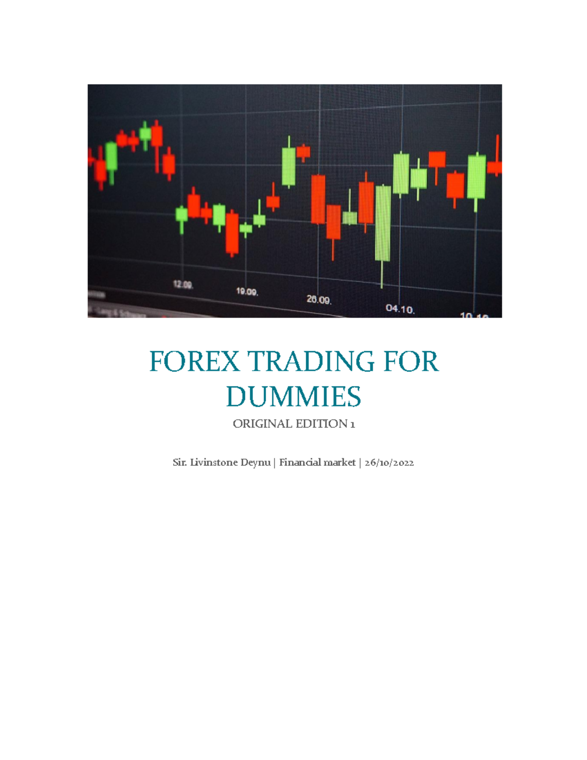 Forex Trading FOR Dummies - FOREX TRADING FOR DUMMIES ORIGINAL EDITION ...