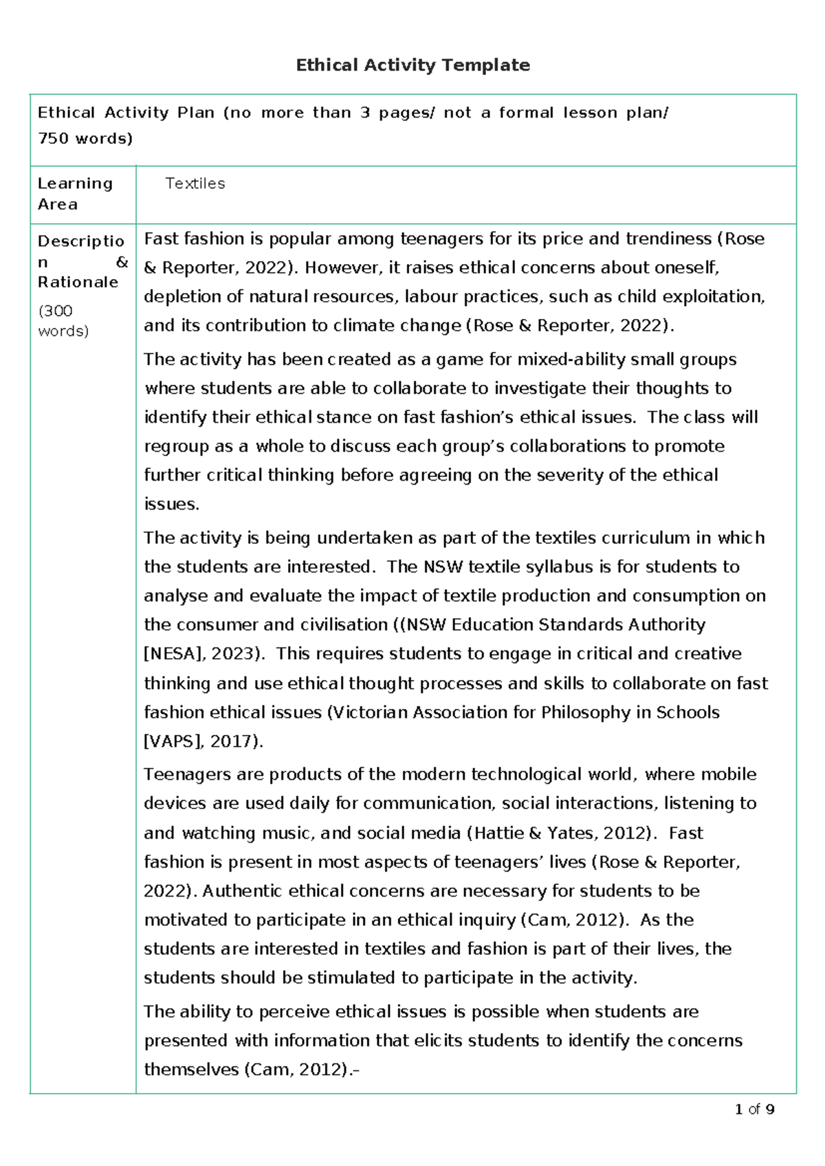 Ethical activity - However, it raises ethical concerns about oneself ...