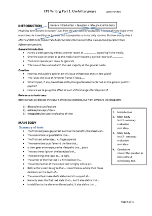 CPE Part 1 Writing - Capital punishment - Part 1 Read the two texts ...