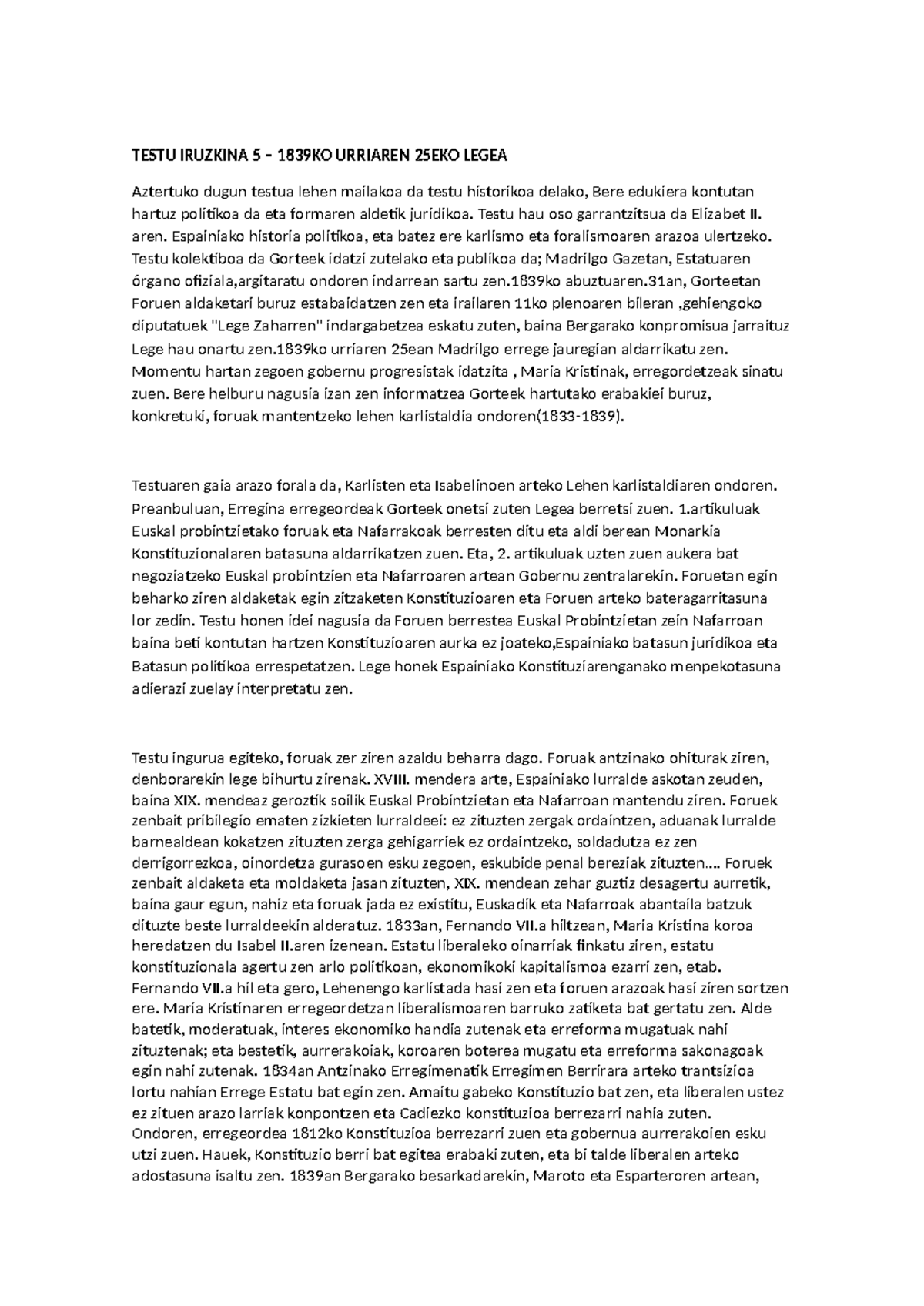 5. Testu Iruzkina - nada - TESTU IRUZKINA 5 – 1839KO URRIAREN 25EKO ...