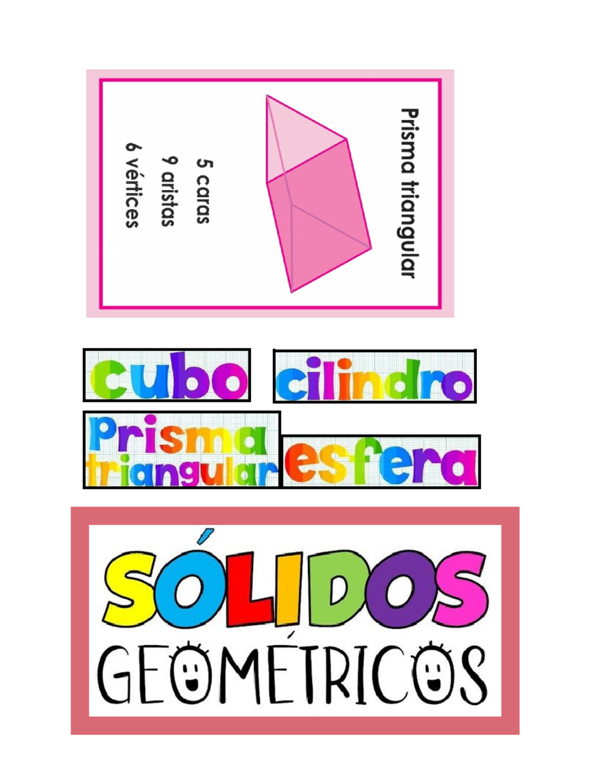 Solidos geometricos - Plantillas para realizar los sólidos geométricos ...