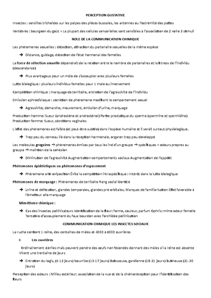 Chapitre 1 perception chimique et communication - CHAPITRE 1 ...