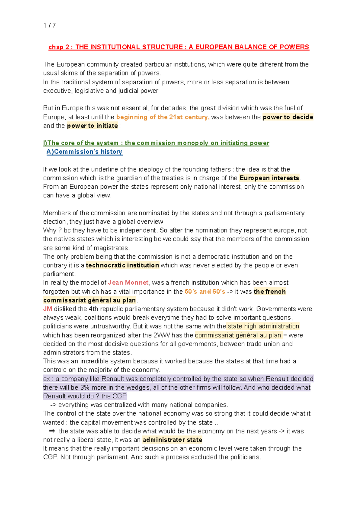 THE Institutional Structure A European Balance OF Powers - chap 2 : THE ...