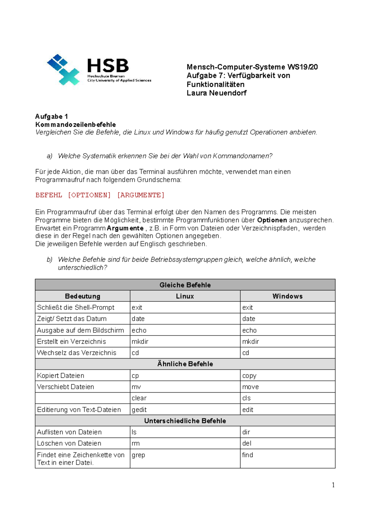 Lösungen Aufgabe 7 HCI - Mensch-Computer-Systeme WS19/ Aufgabe 7 ...