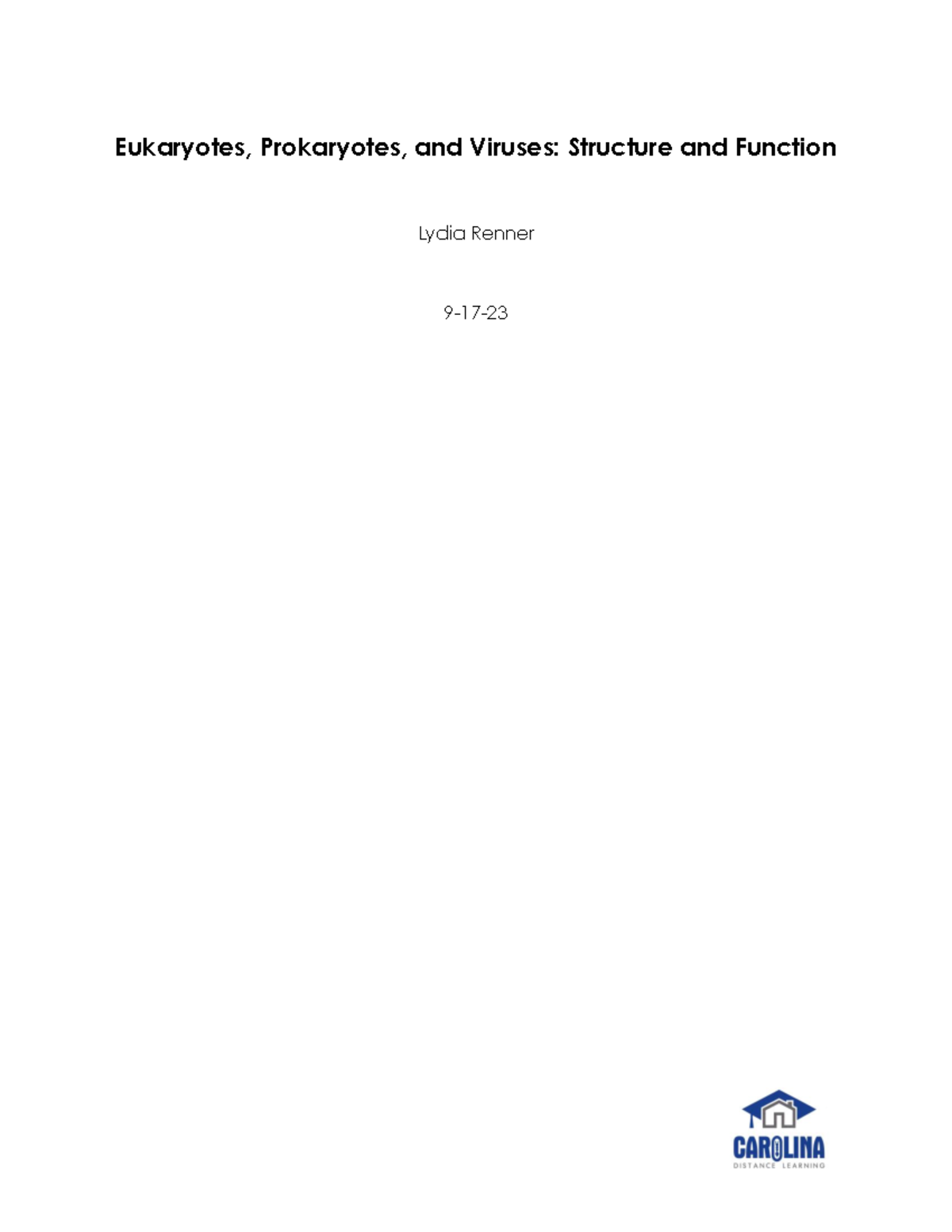 BIO 120L M3 Cell Structure and Function Lab Report - Eukaryotes ...