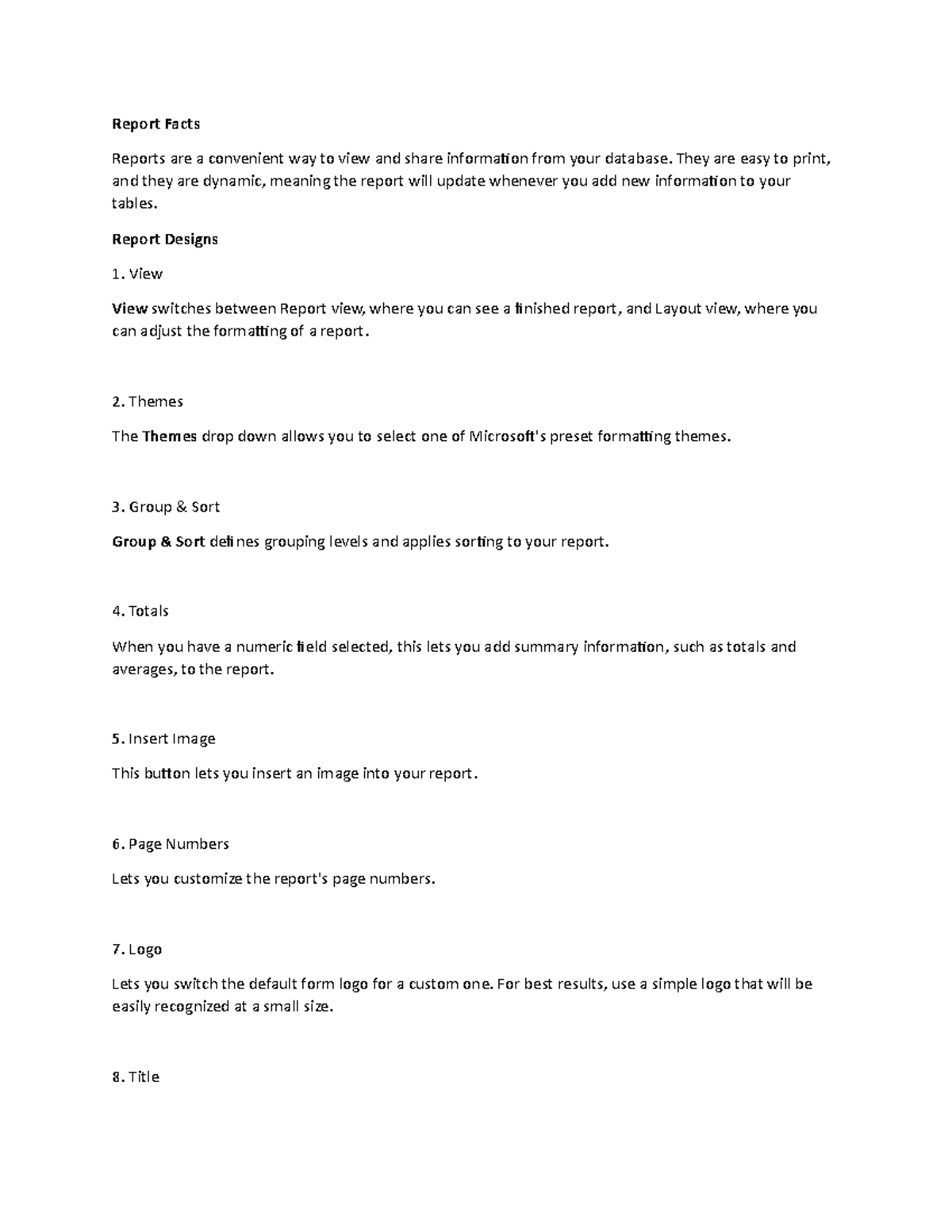 Lecture Notes 8 Report Facts Reports Are A Convenient Way To View And lecture-notes-8-report-facts-reports-are-a-convenient-way-to-view-and