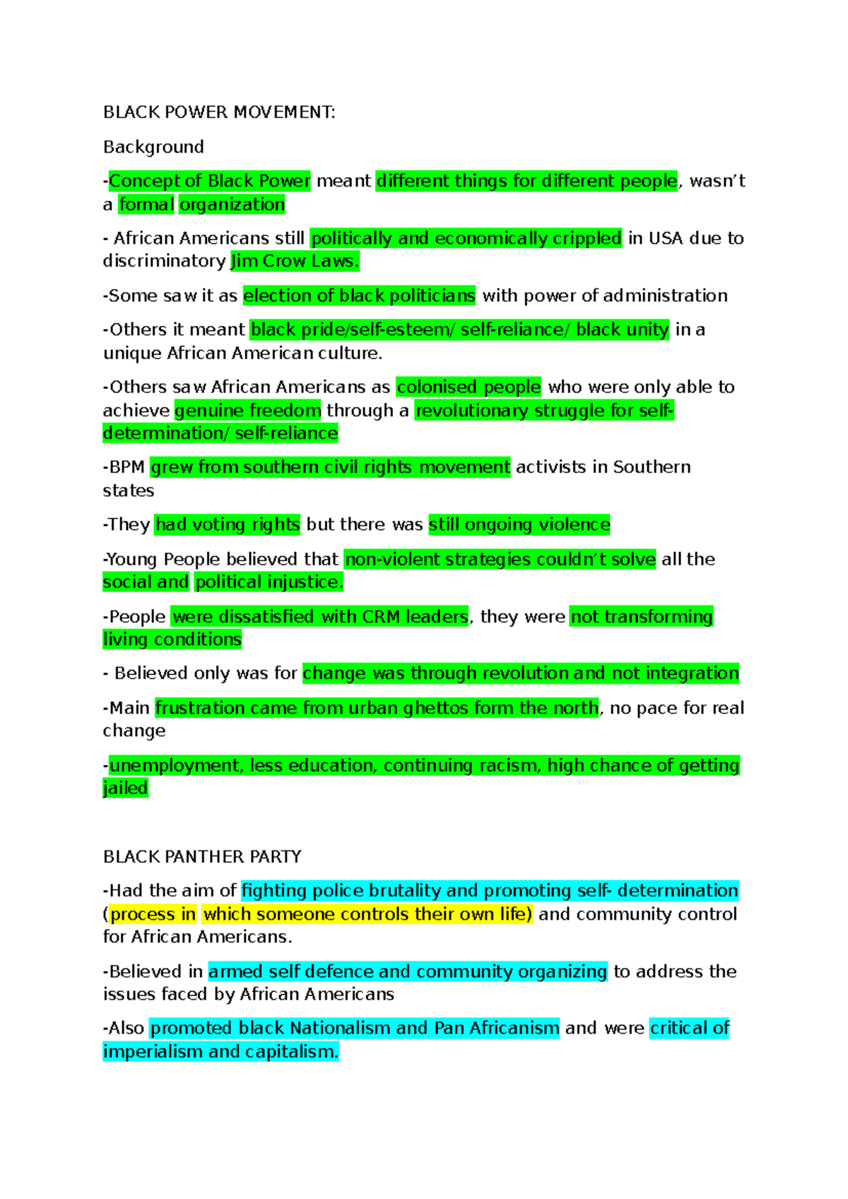 BPM - BLACK POWER MOVEMENT: Background Concept of Black Power meant ...