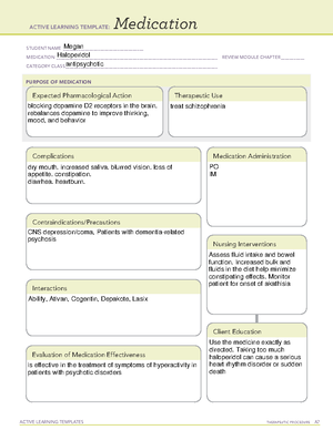 Active Learning Template Nursing Skill form Therapeutic Communication ...