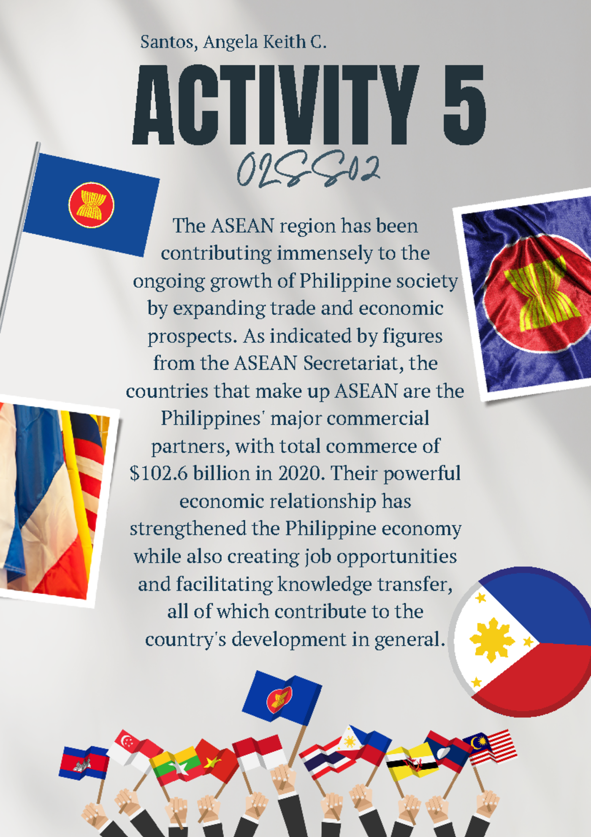 contemporary - activity 5 - The ASEAN region has been contributing ...