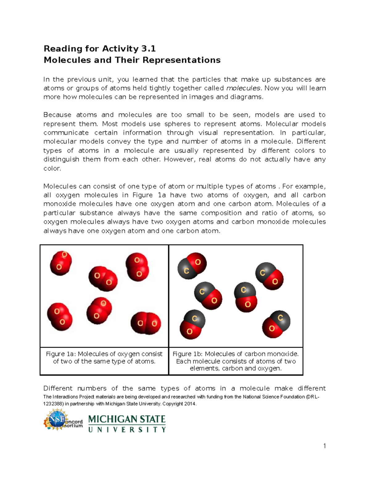 Carbon Atom Model Project