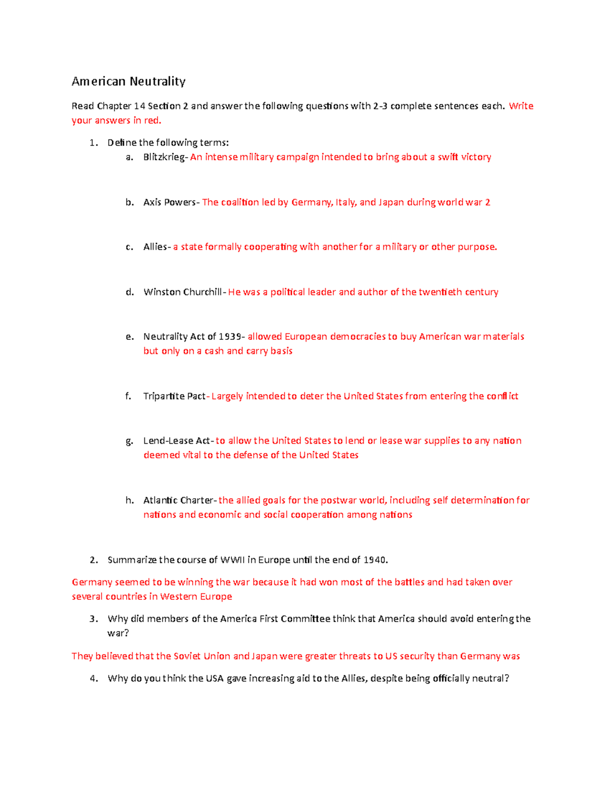 American Neutrality Us history about the American neutrality - American ...
