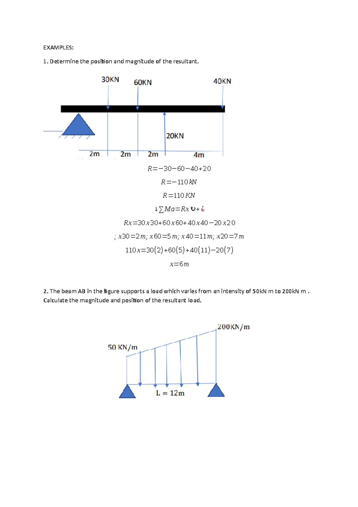 Examples-Resultant - Lecture notes 1 - Bsed Math - Studocu