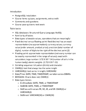 EXAM ONE Study Guide - EXAM ONE STUDY GUIDE Chapter 1: Mostly concepts ...