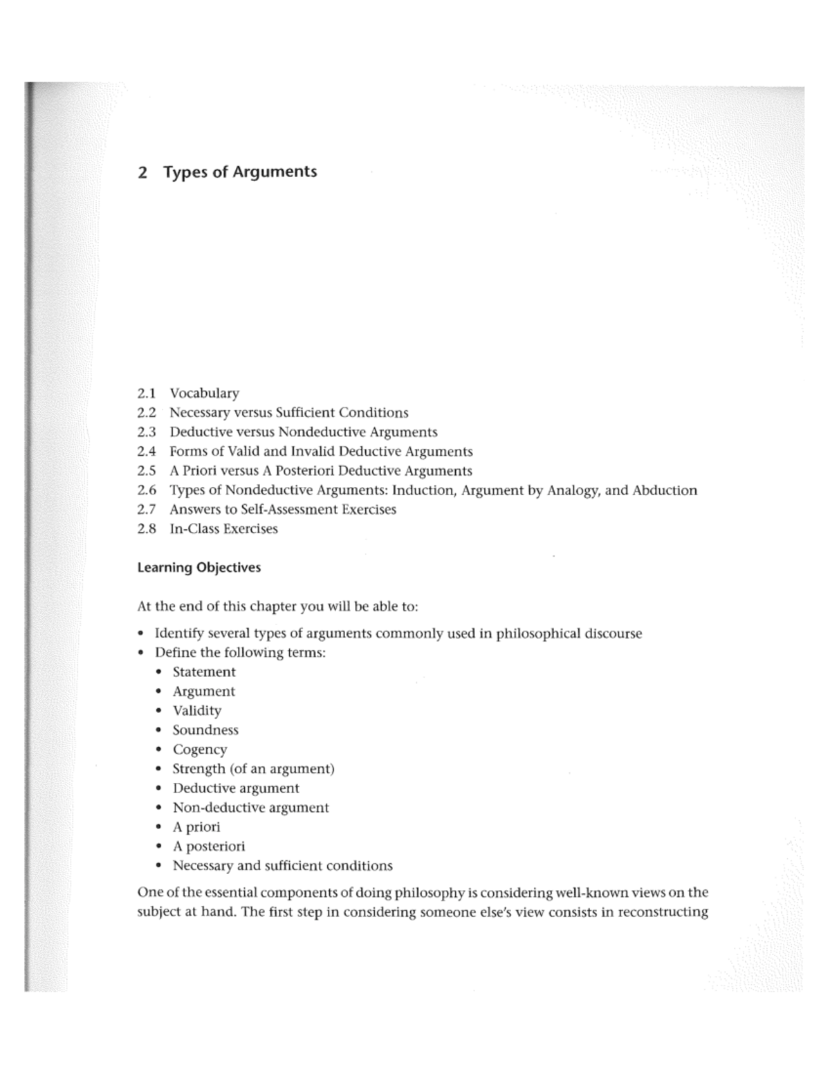 (II) Harrell - (2) Types of Argument - 2 Types of Argument s 2 ...