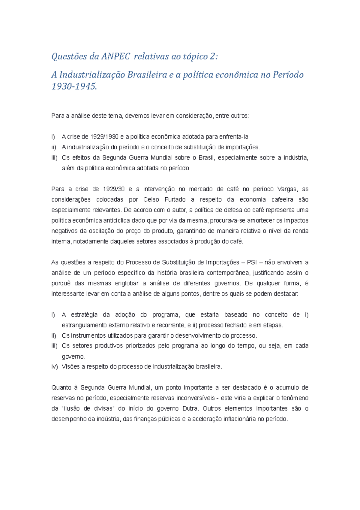 Questões da Anpec relativas ao tópico 2 - Questões da ANPEC relativas ...