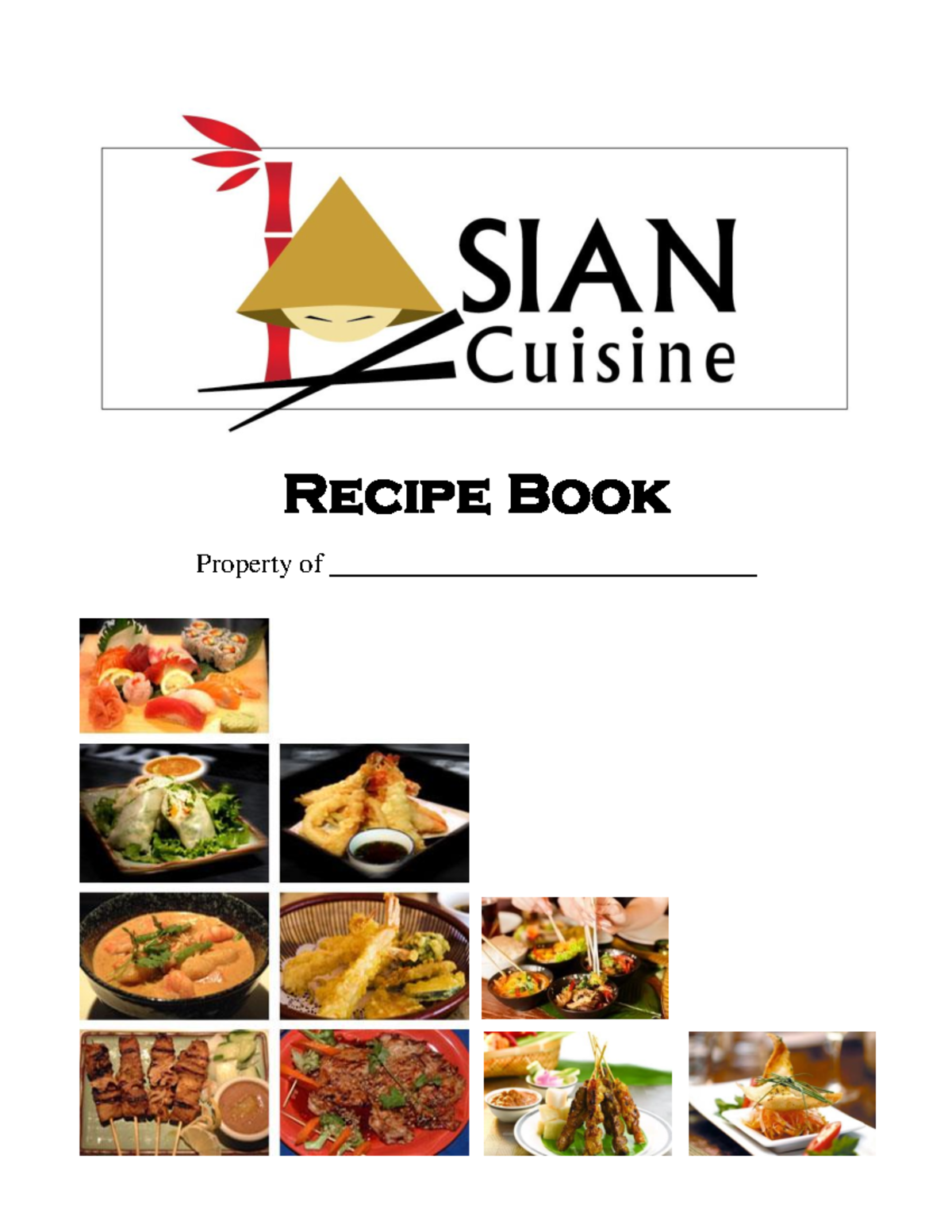 Asian Recipes -Student Manual 22-23 - Recipe Book Property of Asian ...