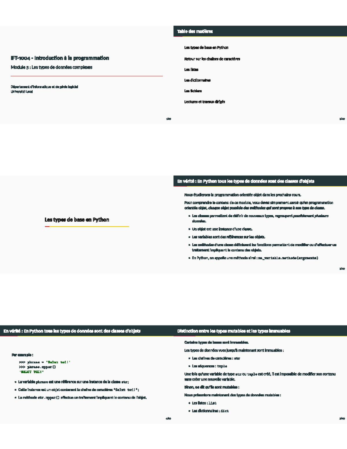 Module 5 - Département d’informatique et de génie logiciel Université ...