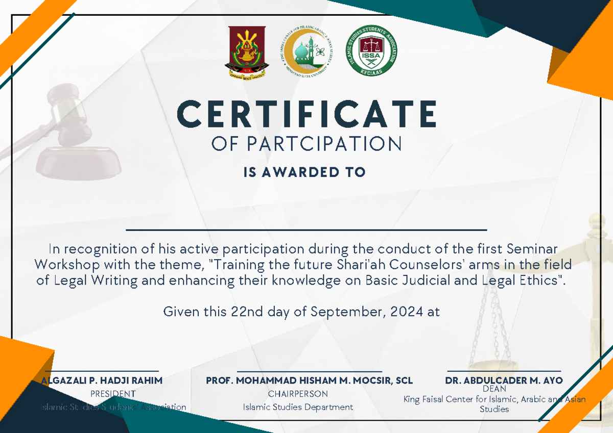 Practicum- Workshop- Certificate 20240919 072631 0000 - CERTIFICATE OF ...