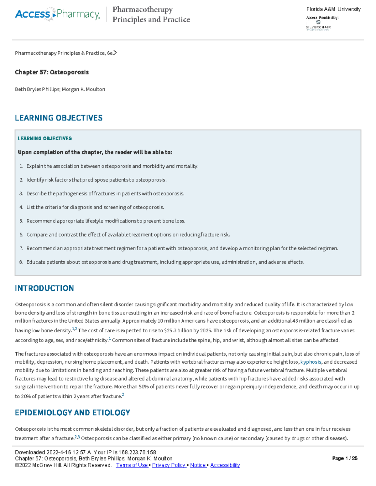 Chapter 57 Osteoporosis - aRisk factors included in FRAX risk ...