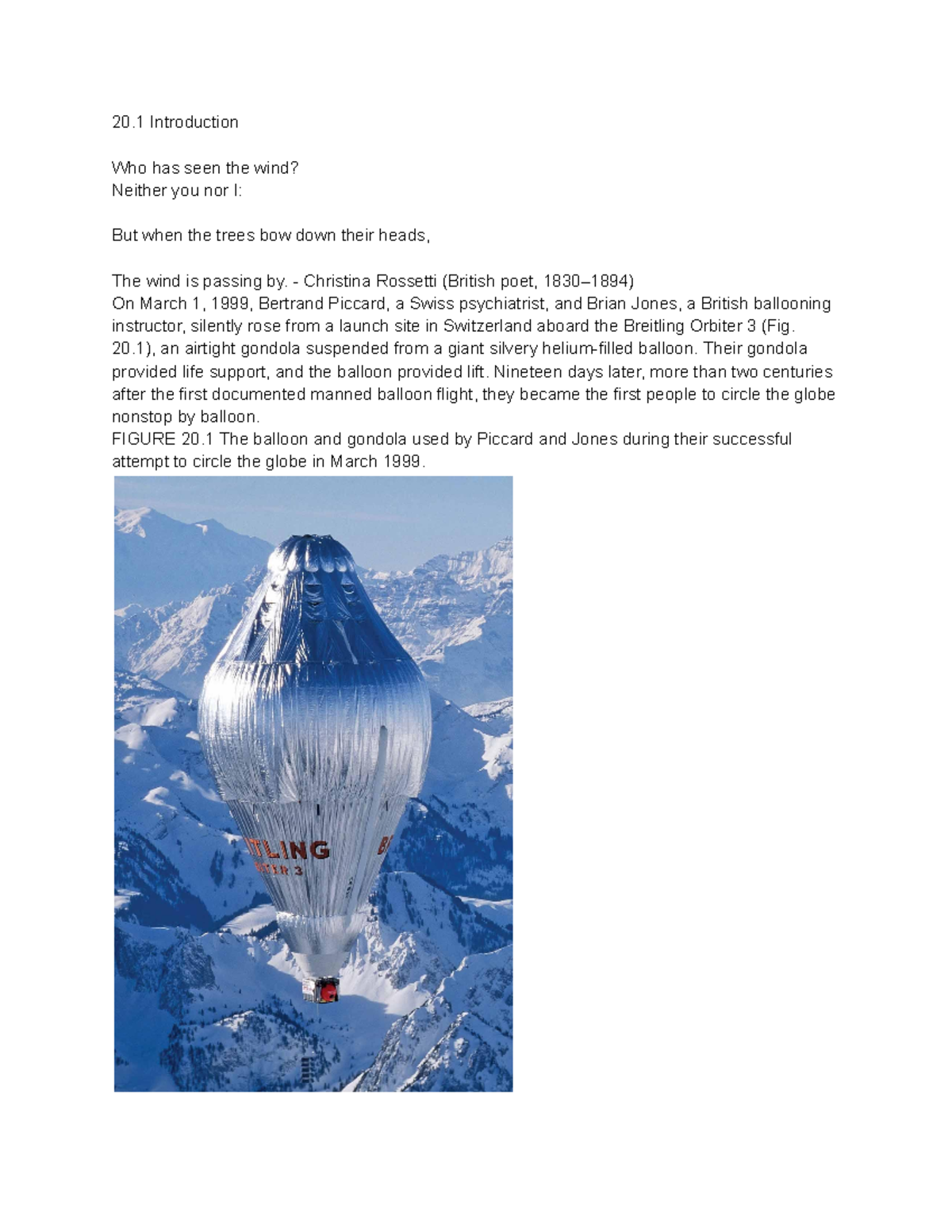 Chapter 20 - Prof Casale - 20 Introduction Who has seen the wind ...