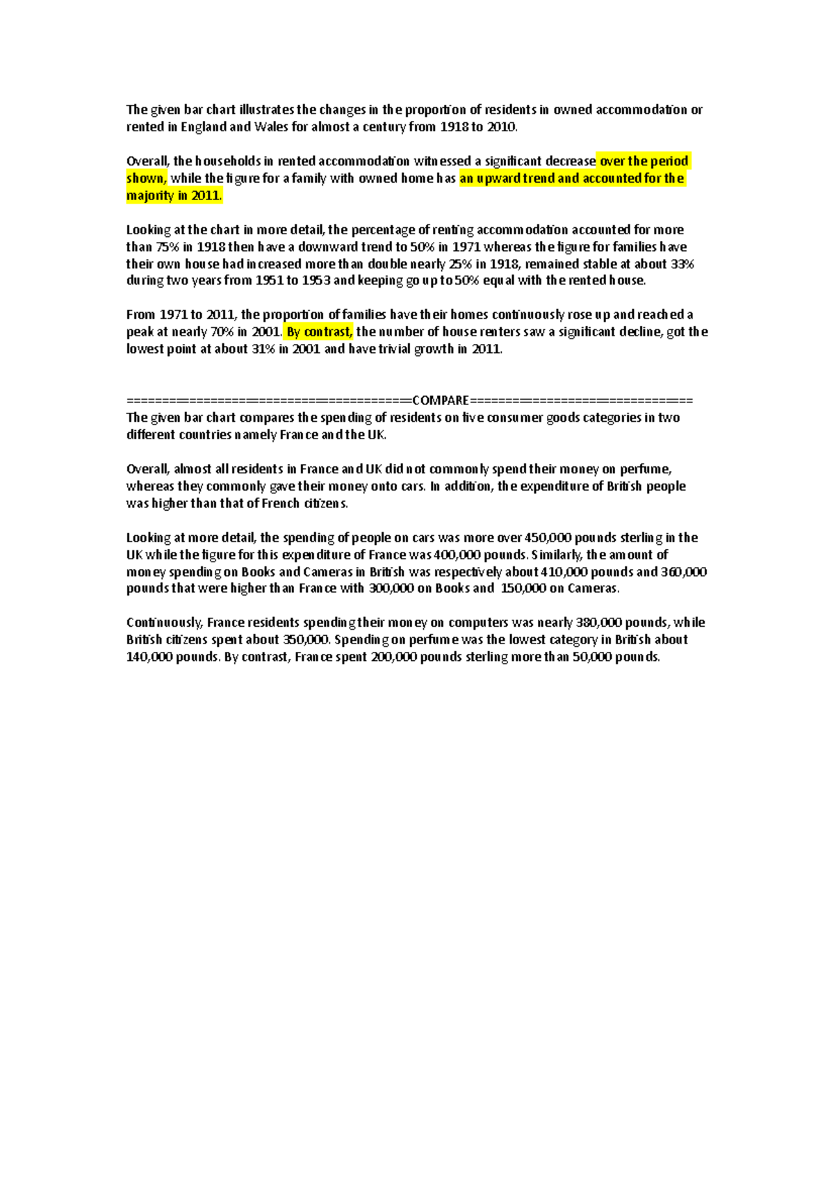 BAR Chart - Describe howto analize - The given bar chart illustrates ...