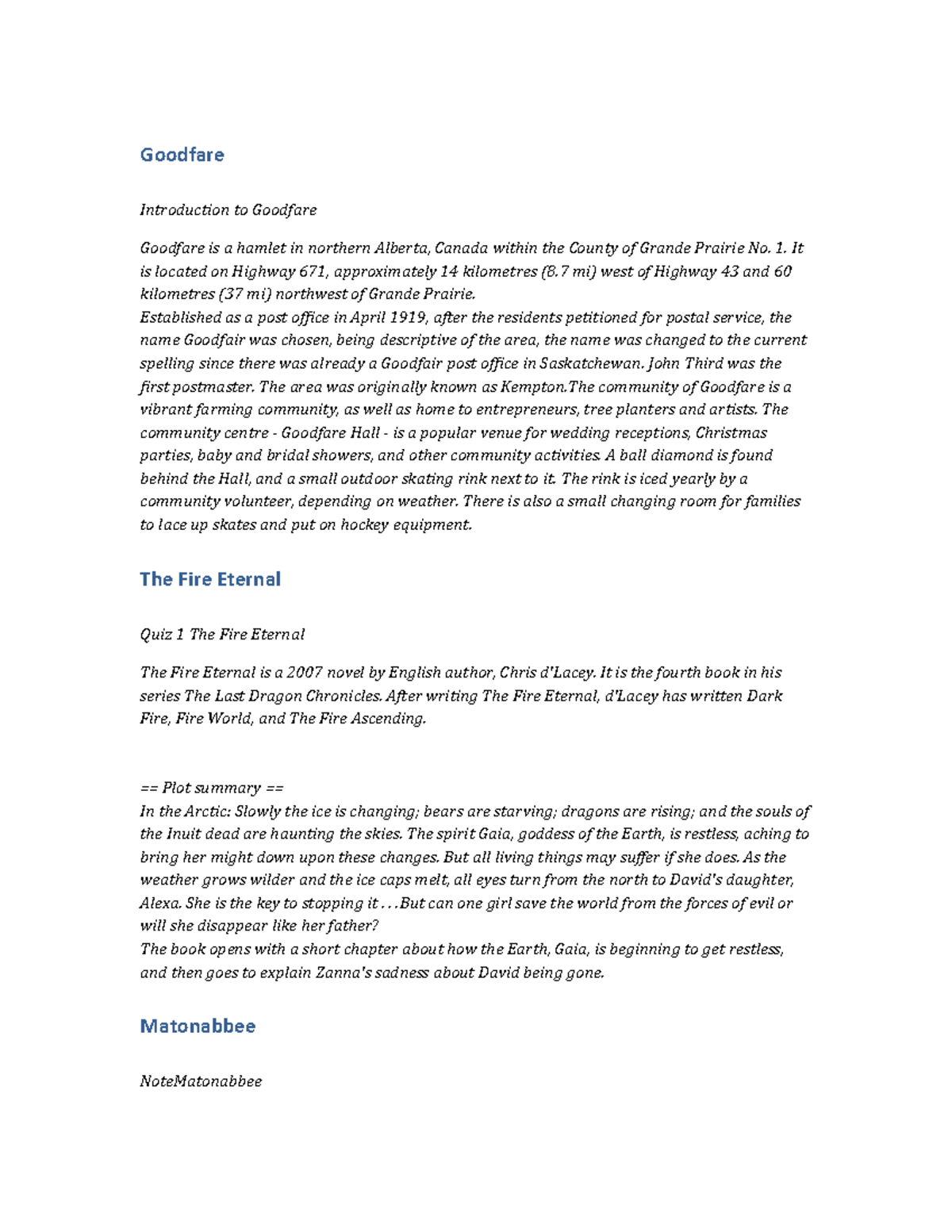 PSY167 Lecture-Note Goodfare - Goodfare Introduction to Goodfare ...