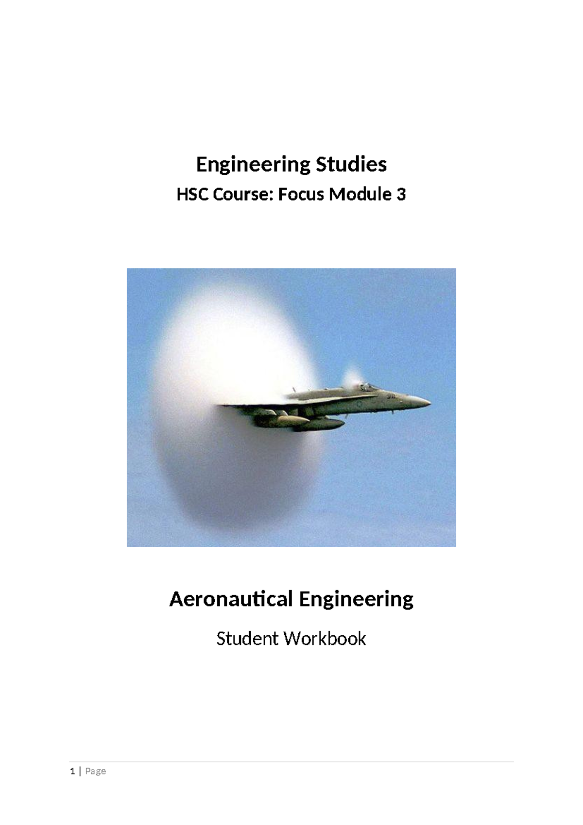 Aero Booklet 2021 - aero - Engineering Studies HSC Course: Focus Module ...