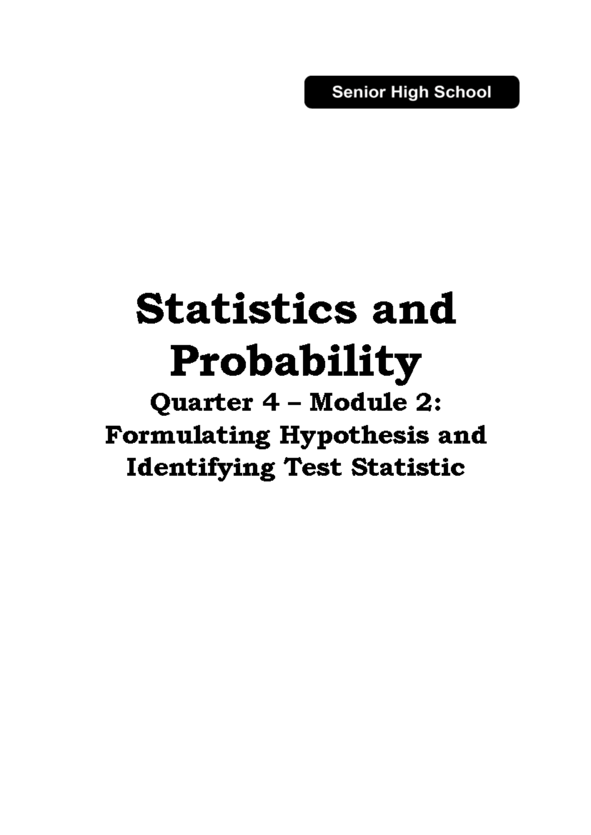Q4-Statistics-and-Probability-11 Module-2 - Statistics and Probability ...