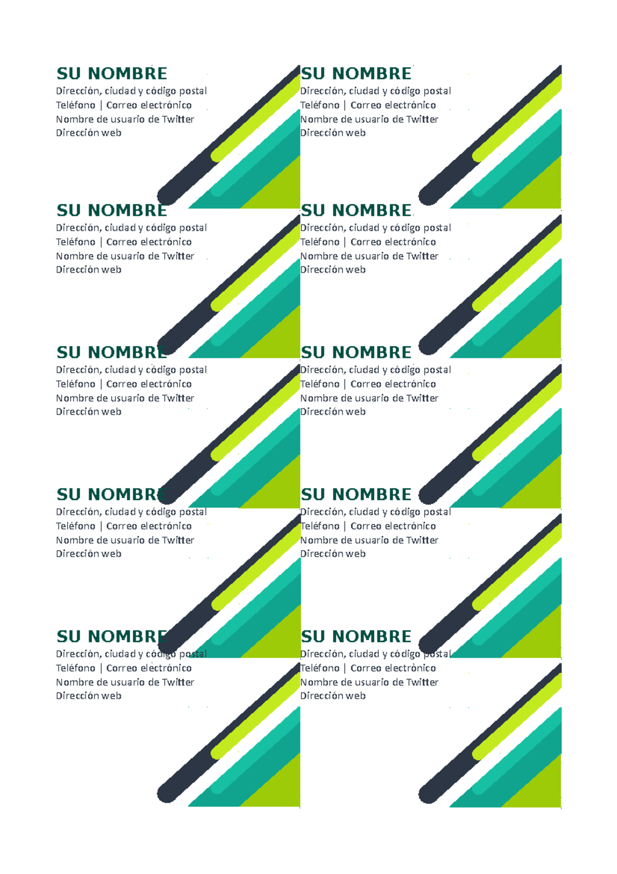 Su nombre - manejo de las herramientas - SU NOMBRE Dirección, ciudad y ...