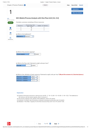 Question 2 - Chapter 15 Practice Problems - ####### 7/24/23, 9:47 PM Question 2 - Chapter 15 ...