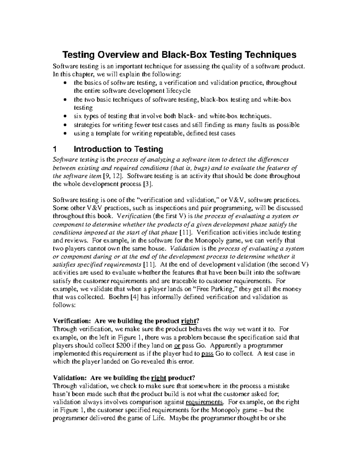 UNIT 1 CLASS NOTES - Software testing is an important technique for ...