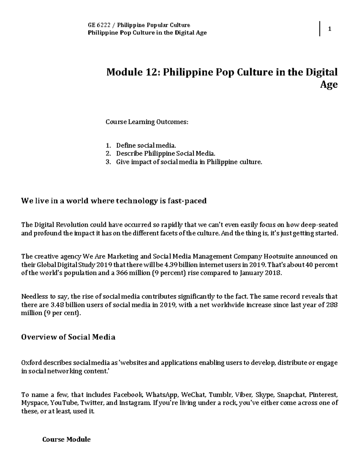 W11-Module 0012 Philippine Pop Culture in the Digital Age - Philippine ...