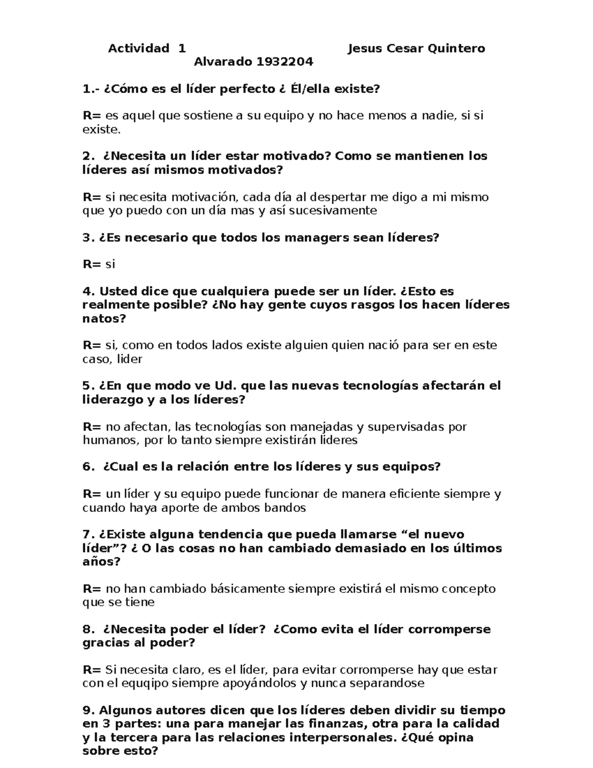 Actividad 1 - Actividad 1 Jesus Cesar Quintero Alvarado 1932204 1 ...