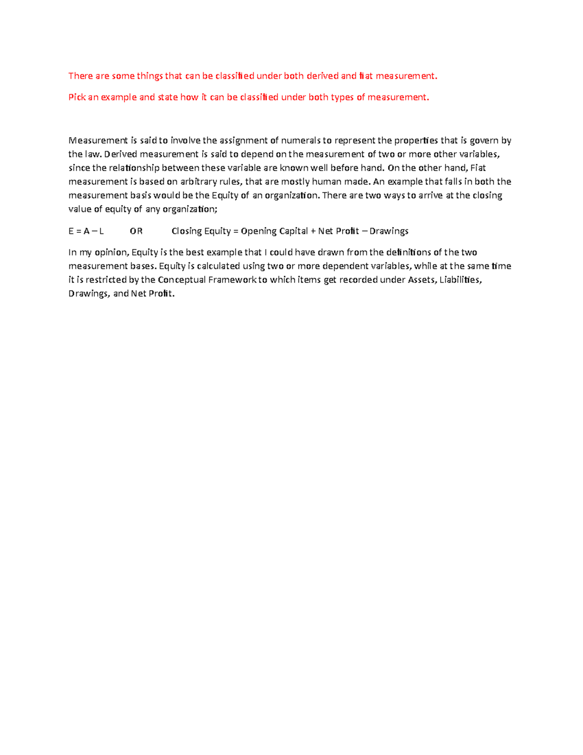 Wk6 - Tutorial Wk6 - There are some things that can be classified under ...