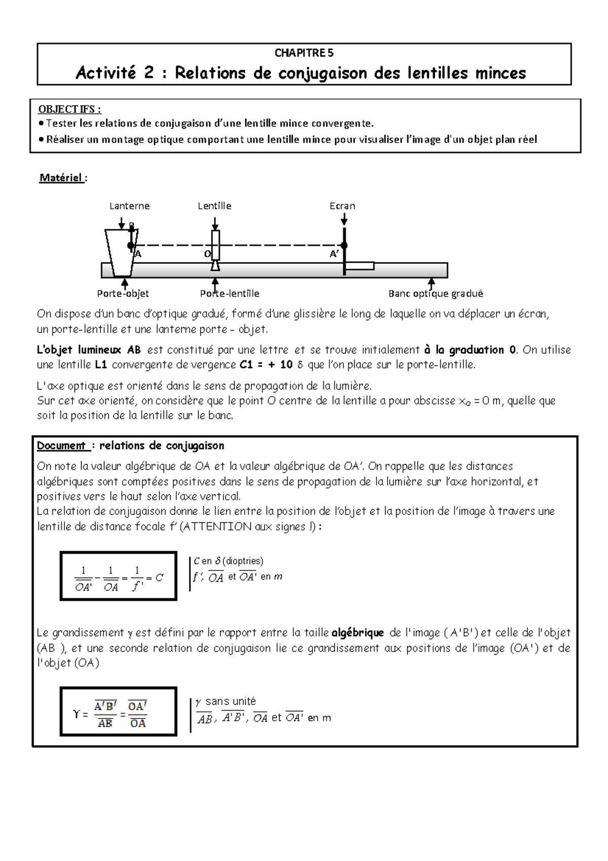Act2-formules conjugaison - CHAPITRE 5 Activité 2 : Relations de ...