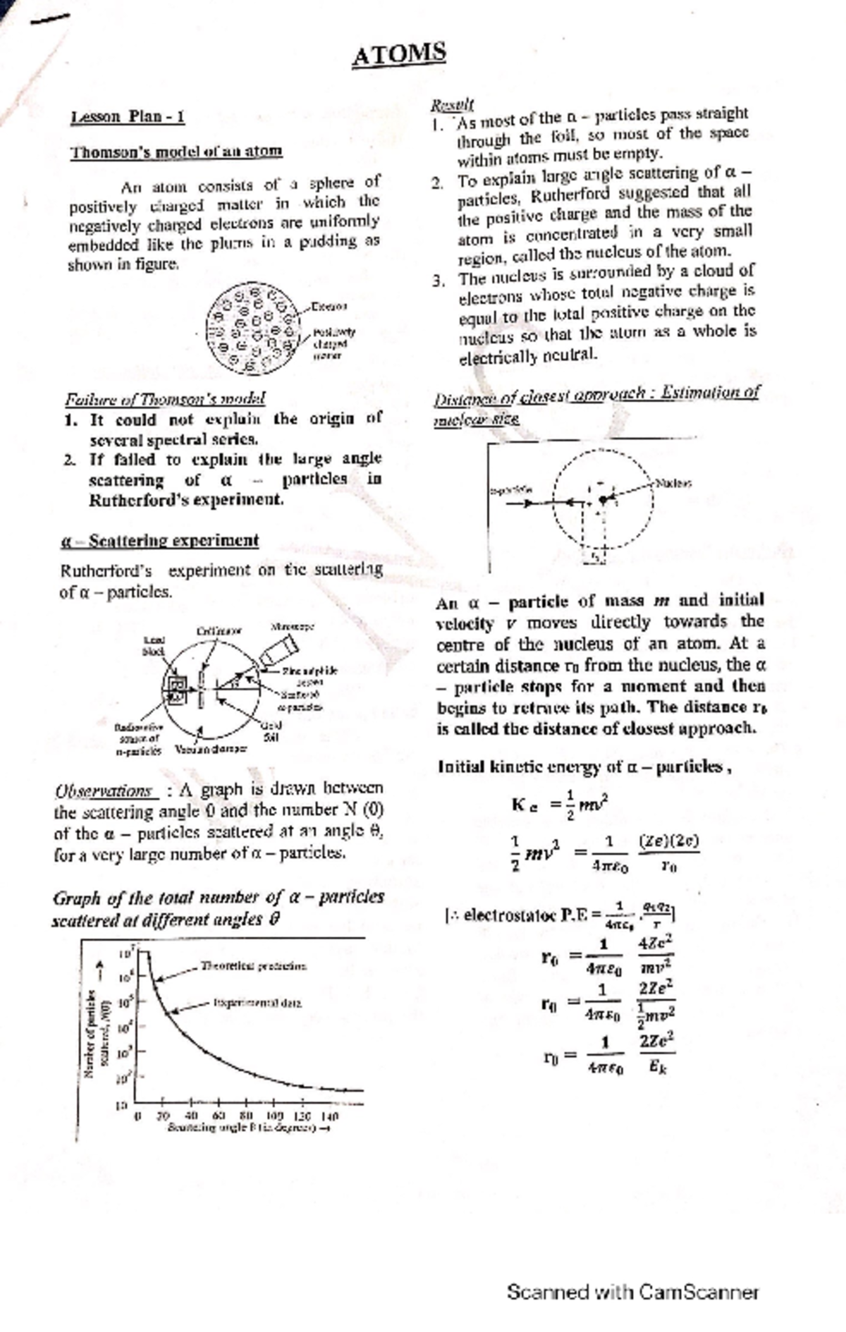 Atoms and Models - Engineering Physics - Studocu