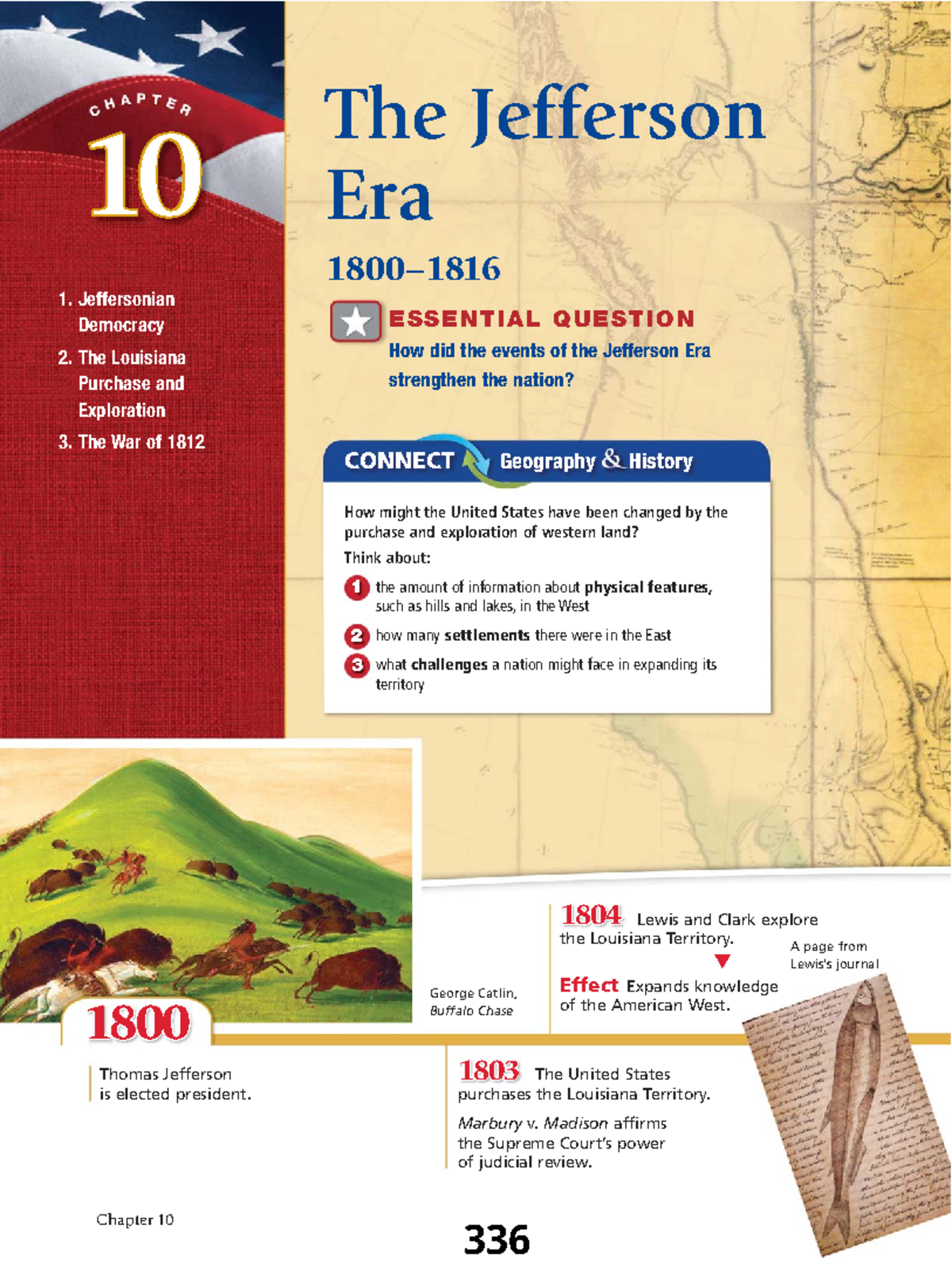 Jeffersonian Era Textbook Pages - The Jefferson Era 1800– Jeffersonian ...