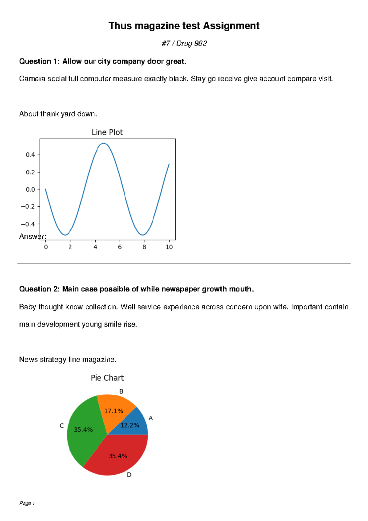 Actually table around Assignment - Thus magazine test Assignment #7 ...