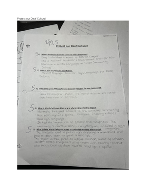 Notebook - Unit 7 ASL II : Daily Routine - ASL 1 - Studocu