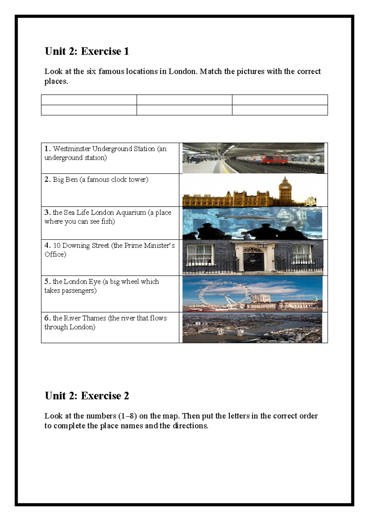498041732 Unit 2 Writing FIN - Unit 2: Exercise 1 Look at the six ...