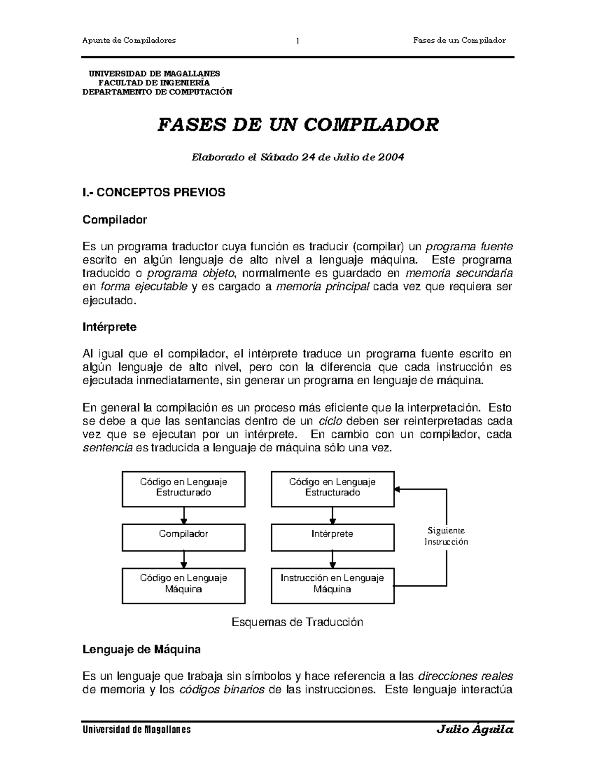 Fases de un Compilador 2021 desglosar punto punto - 1 Código en ...